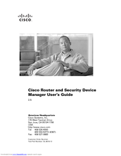 Cisco Router and Security Device Manager 2.5 Manuals | ManualsLib